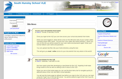 SHS Blue Moodle Theme | Jon Witts' Blog